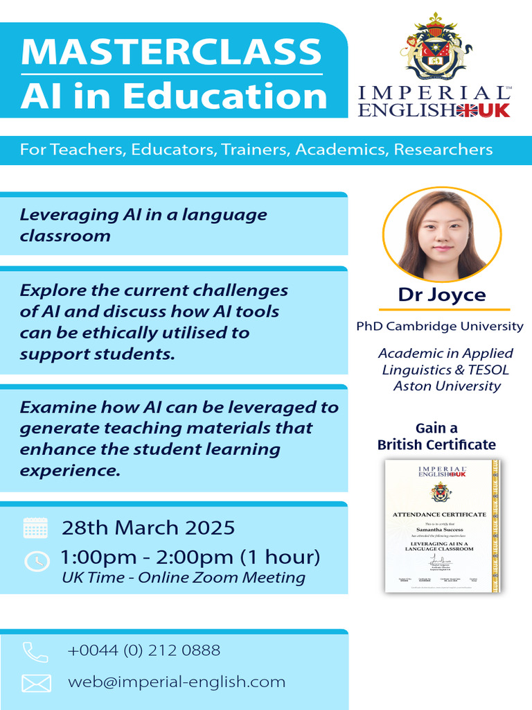 Masterclass - AI in Education KRG | PDF