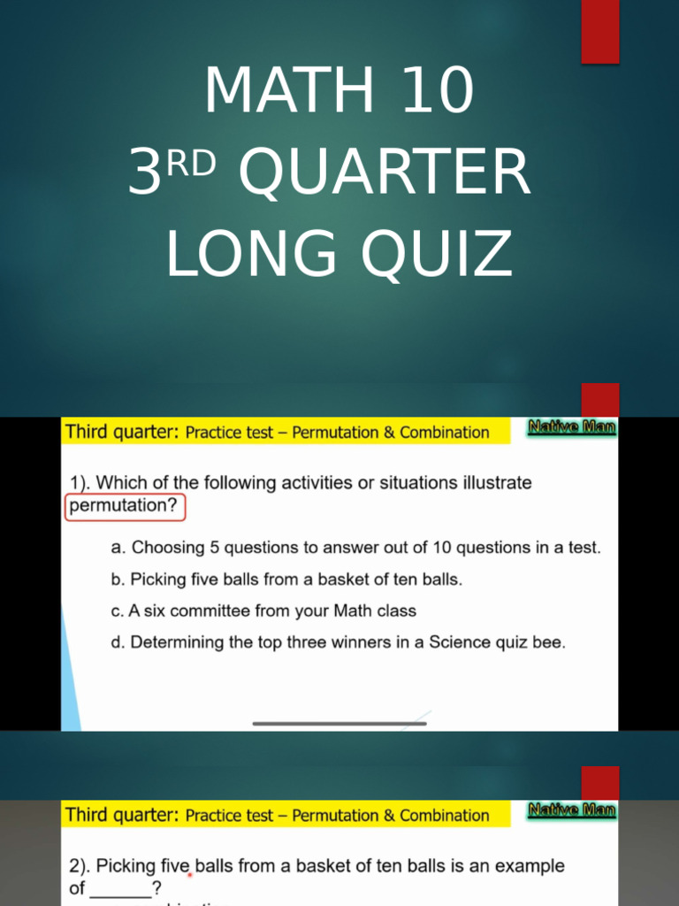 Long Quiz | PDF