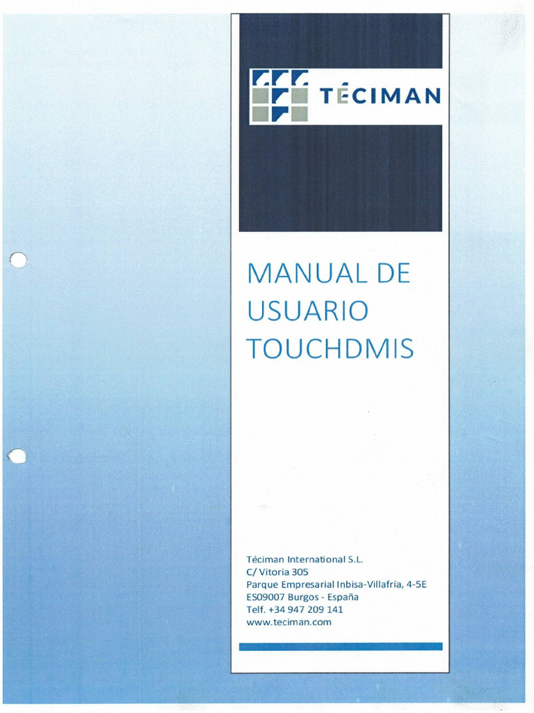 Touch Demis Manual | PDF