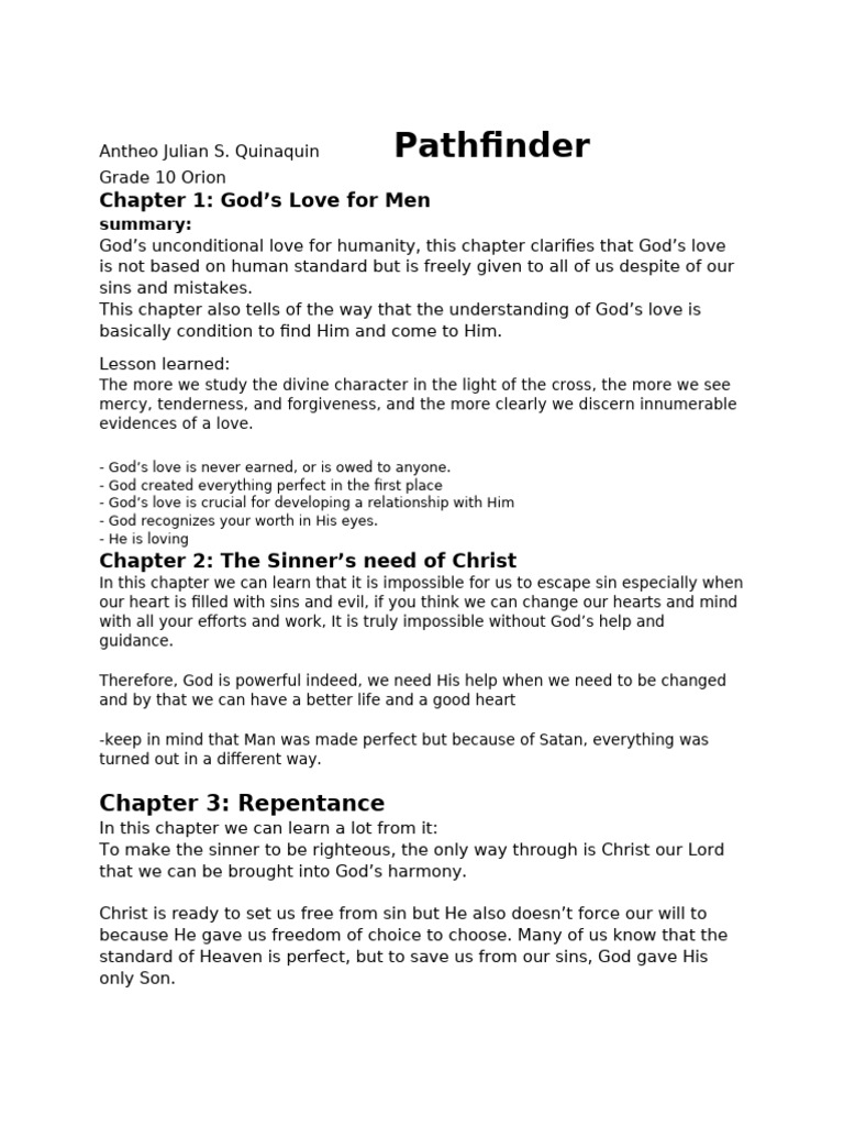 Steps to Jesus: Understanding God's Love | PDF | Jesus | Disciple ...