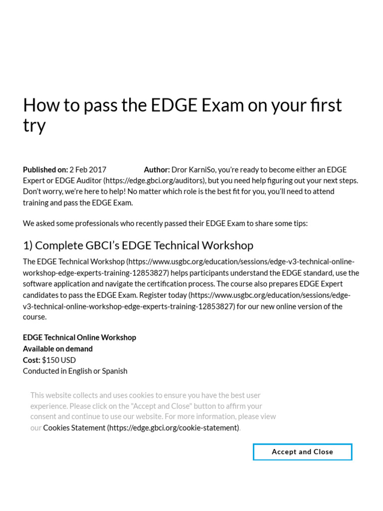 EDGE Exam Preparation Guide | PDF | Http Cookie | Audit