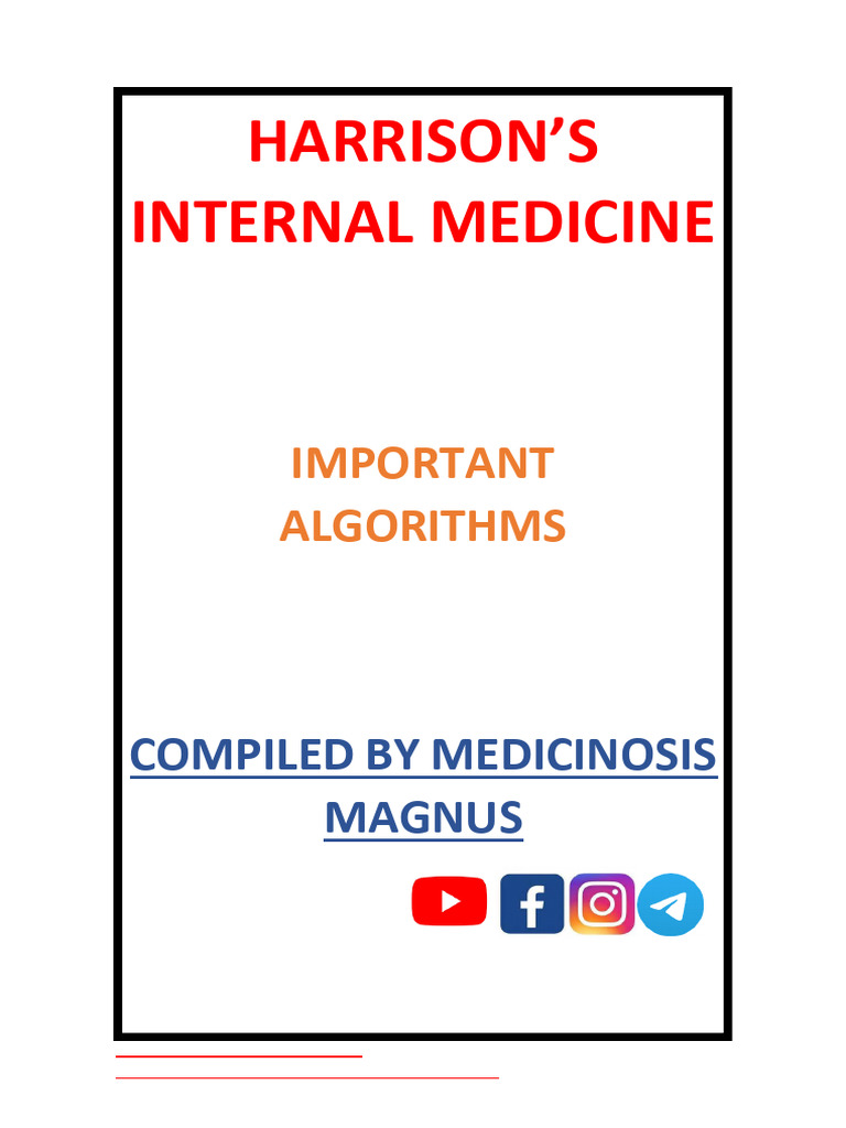 HARRISON Important - Alogrithms - Compiled - by - Medicinosis - Magnus ...