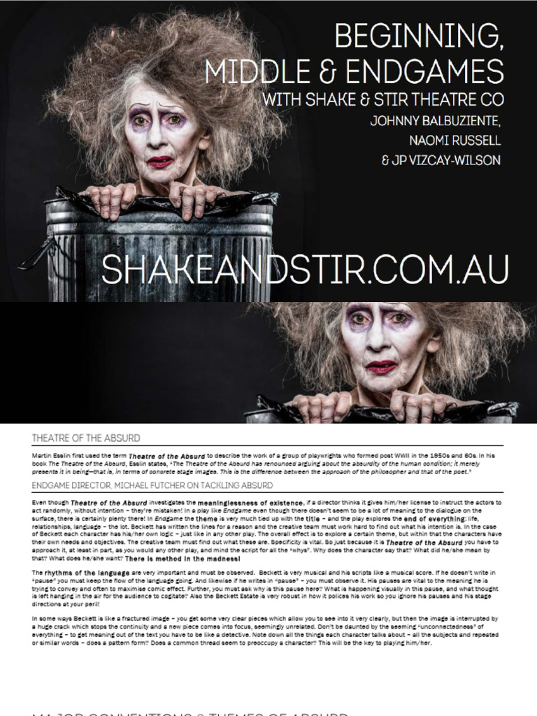 Beginning Middle and Endgames With Shake Stir | PDF