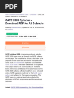 Gate 2025 Cse Syllabus | PDF