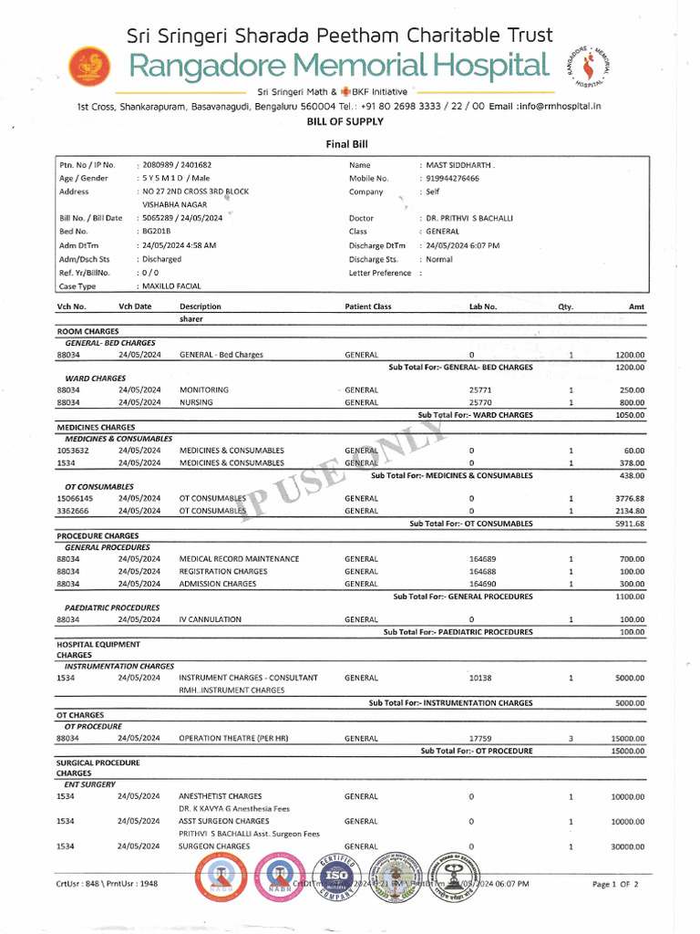 80d Incom Tax Proof Format for Autism | PDF