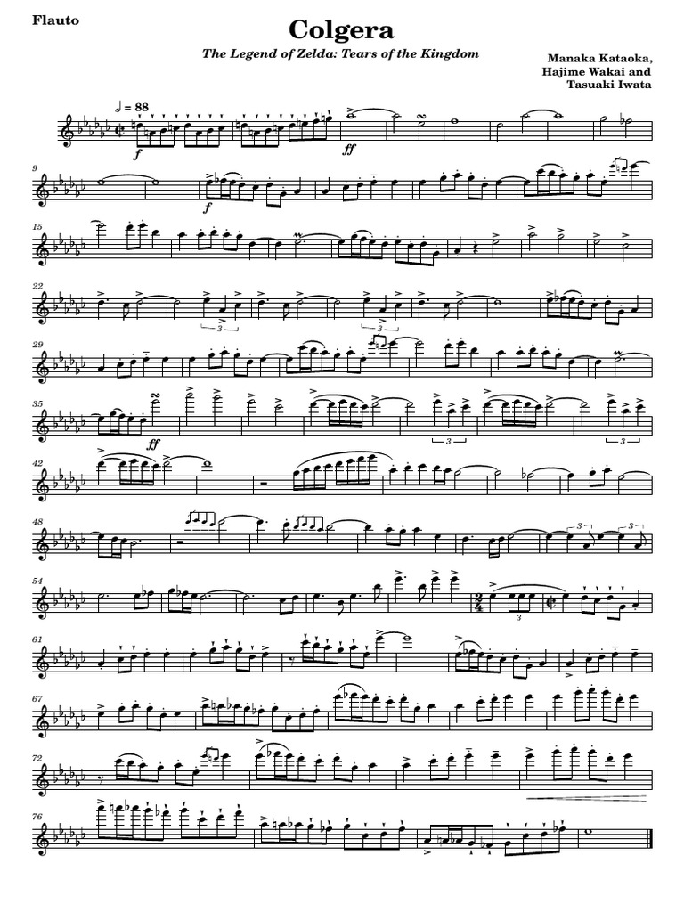 Colgera Theme Sheet Music | PDF