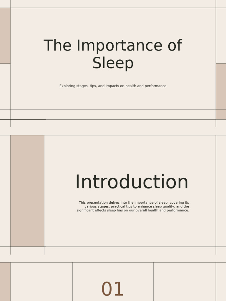 Importance of Sleep: Stages & Tips | PDF | Sleep | Rapid Eye Movement Sleep
