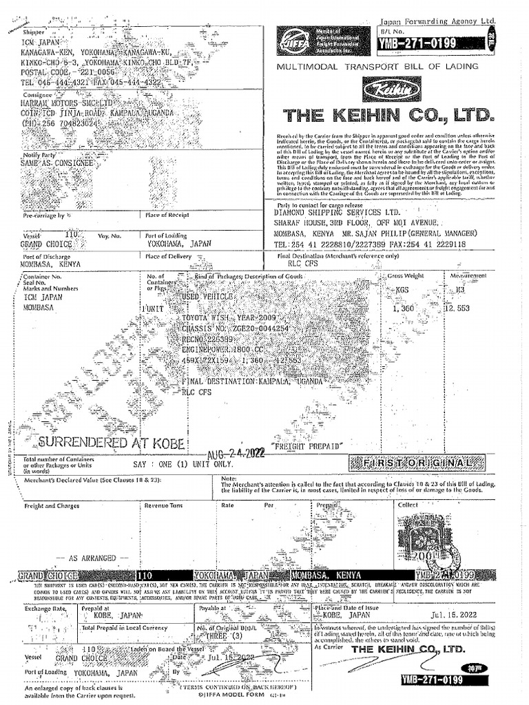 YMB-271-0199 SURRENDERED | PDF
