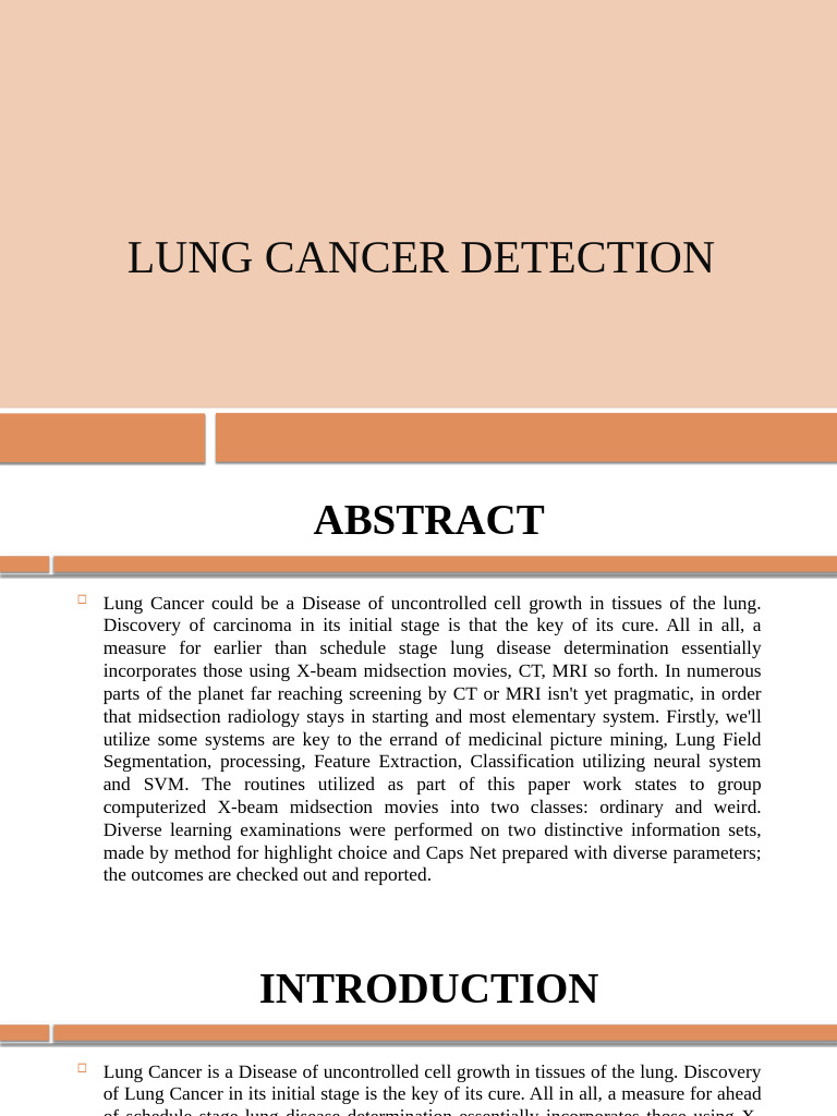 Lung Cancer Detection - Full | PDF | Deep Learning | Ct Scan