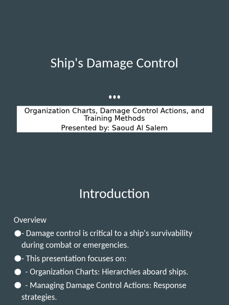 Ships_Damage_Control_Presentation | PDF | Simulation | Ships