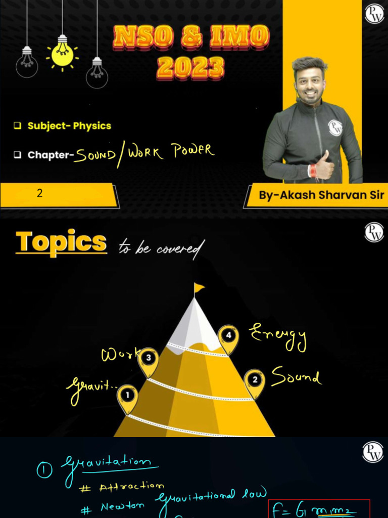 Complete NSO - SOF Physics - Class 9th (Part 2) - Class Notes (By Akash ...