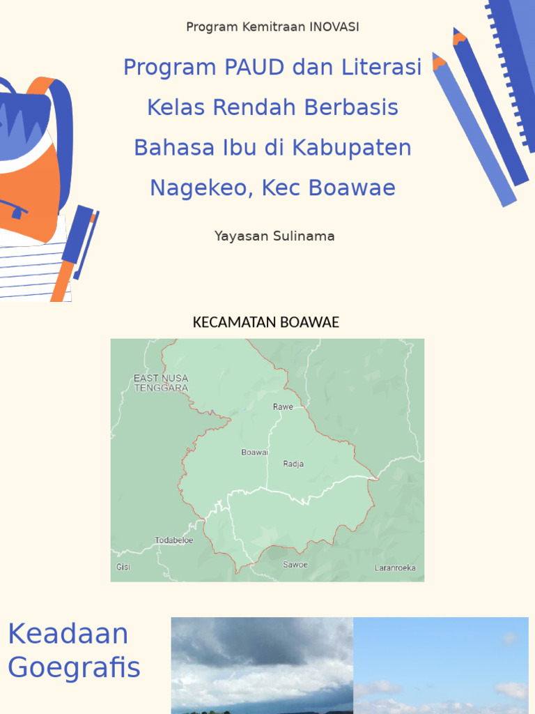 Presentasi projek PAUD dan Literasi Kelas Rendah Berbasis Bahasa Ibu di ...