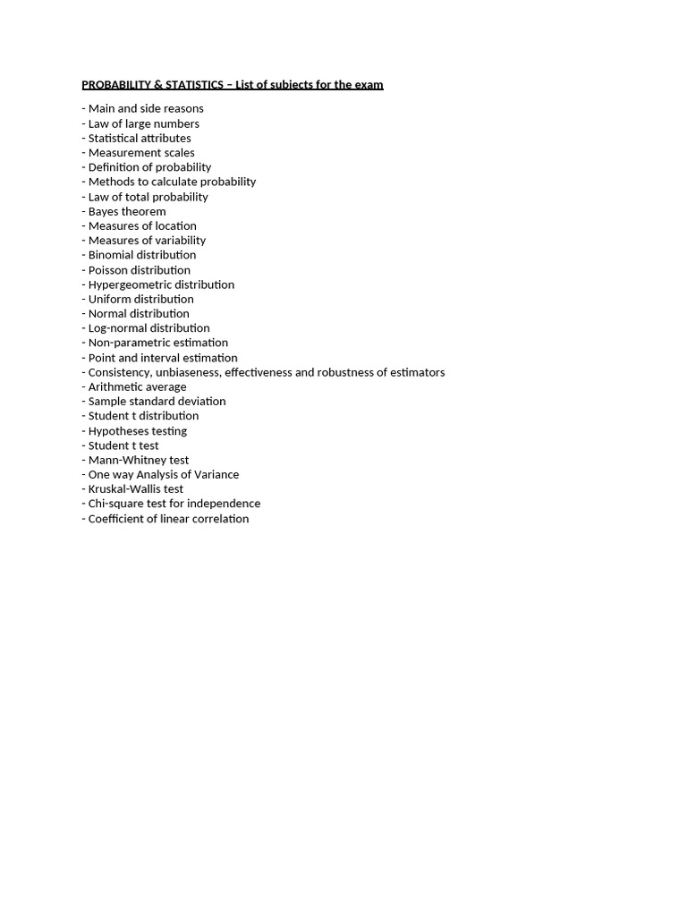 Probstat Notatki b) | PDF