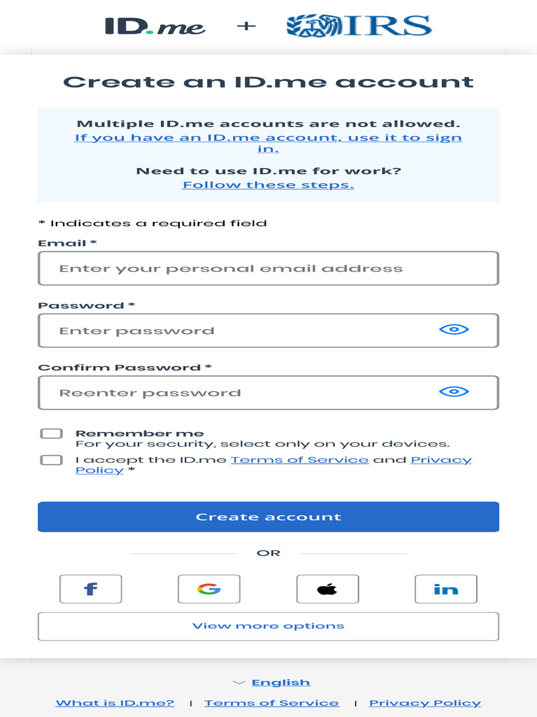Create Your ID.me Account Steps | PDF
