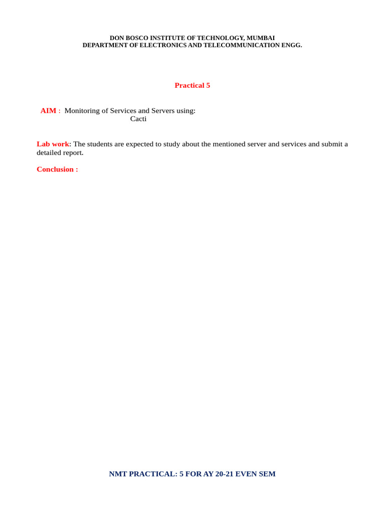 NMT Practical 5 AY 20-21 | PDF