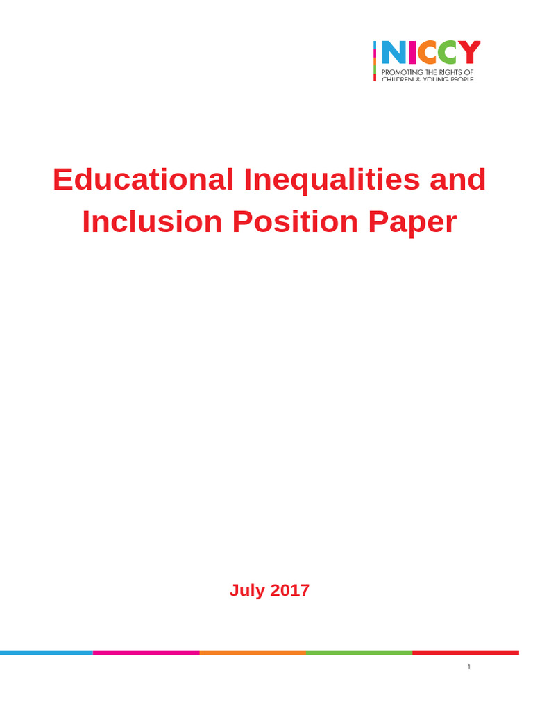 Educational Position Paper July 2017 Final | PDF | Convention On The ...