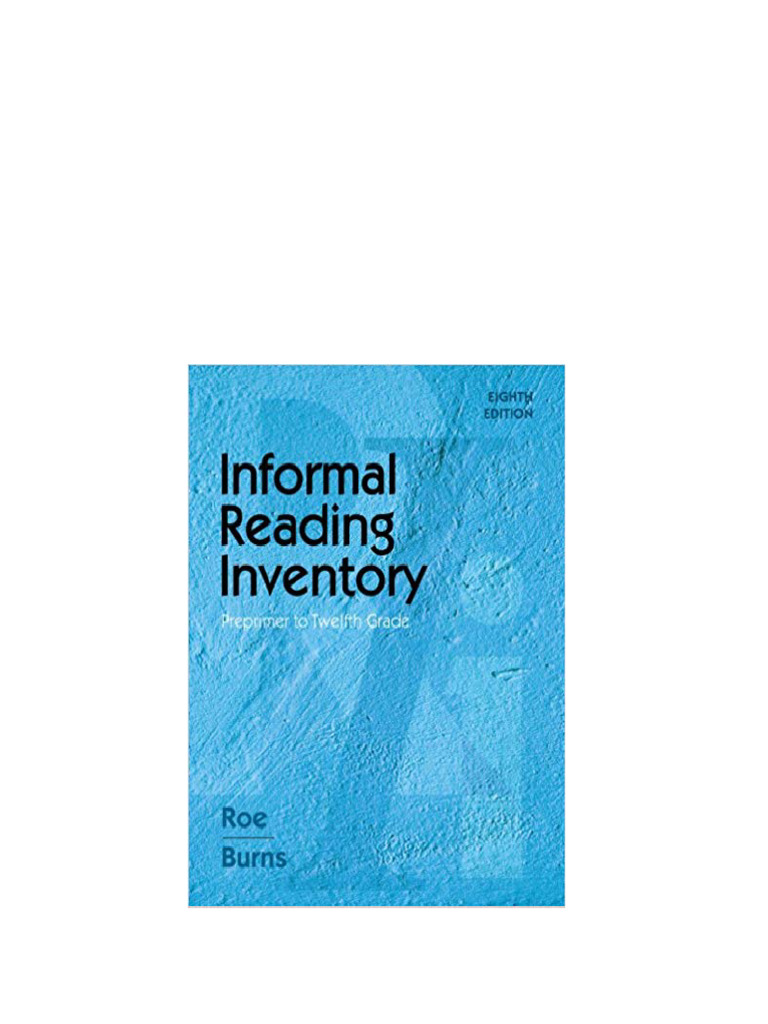 (Ebook PDF) Informal Reading Inventory: Preprimer To Twelfth Grade 8th ...