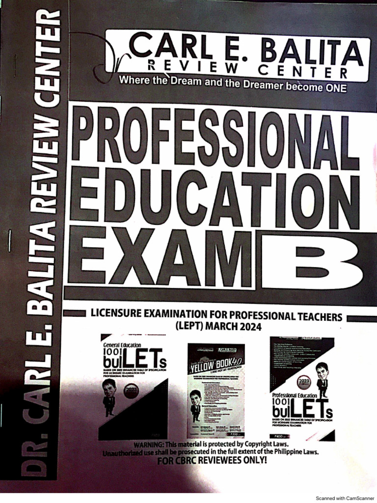 Prof Ed Preboard B | PDF