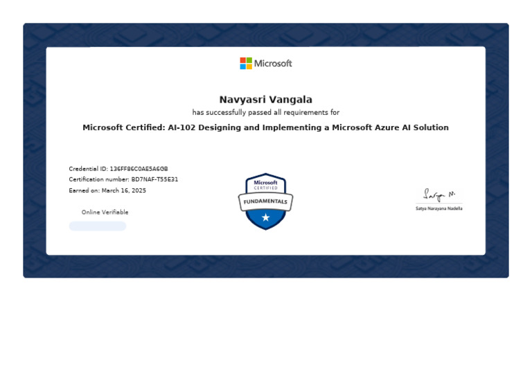 Azure Data Fundamentals Certificate | PDF