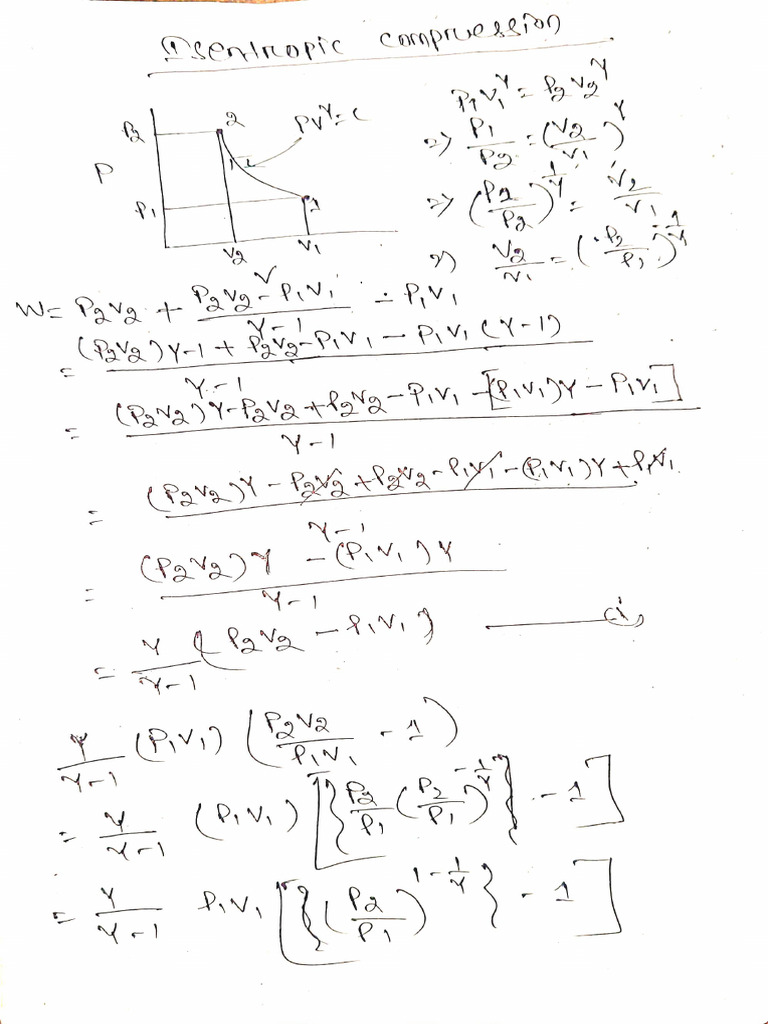 Isentropic Compression | PDF