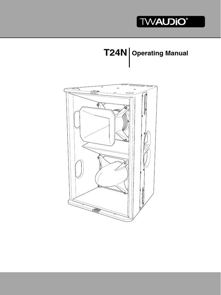 TWAUDiO T24N Manual V1.0-En 16-01-29 | PDF | Loudspeaker | Audio ...