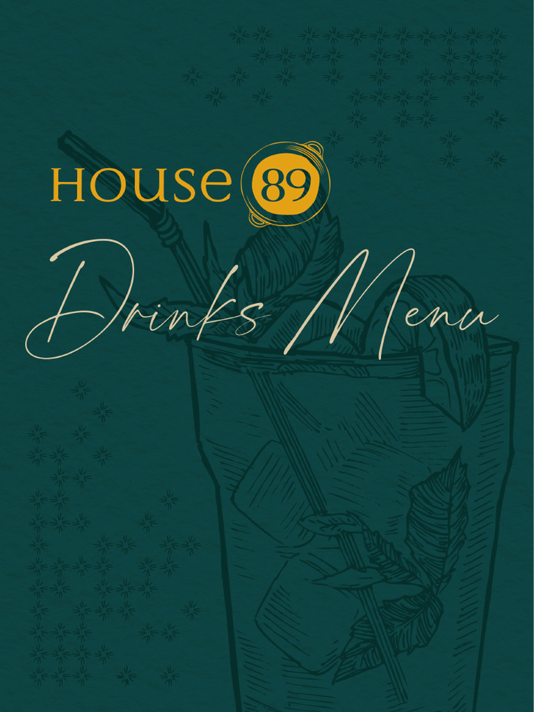 House 89_Drinks Menu | PDF