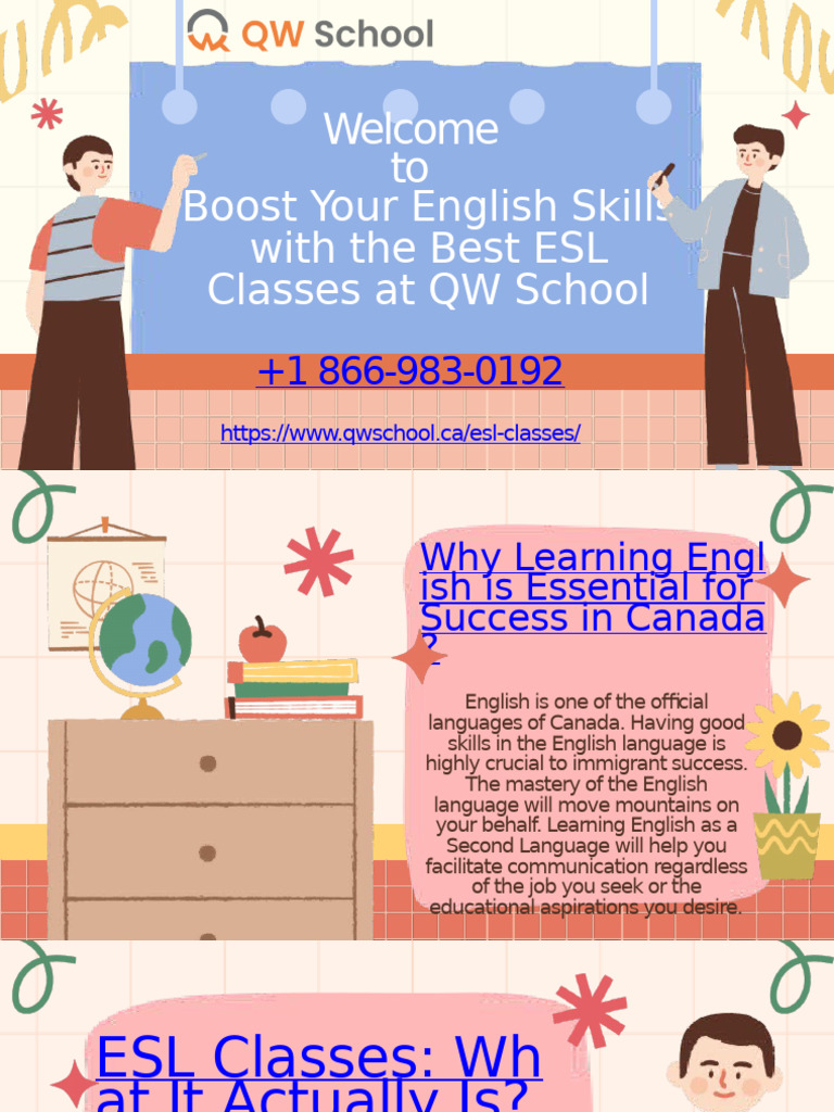 Improve Your English With ESL Courses at QW School +1 866-983-0192 ...