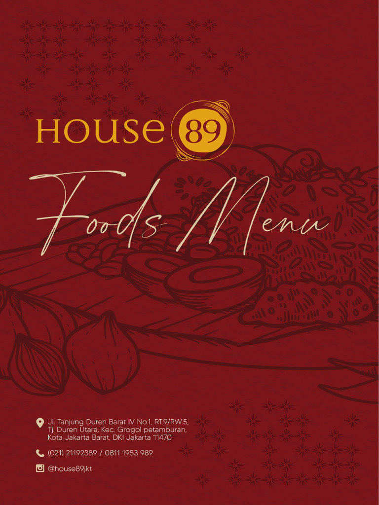 House 89 - Foods Menu | PDF
