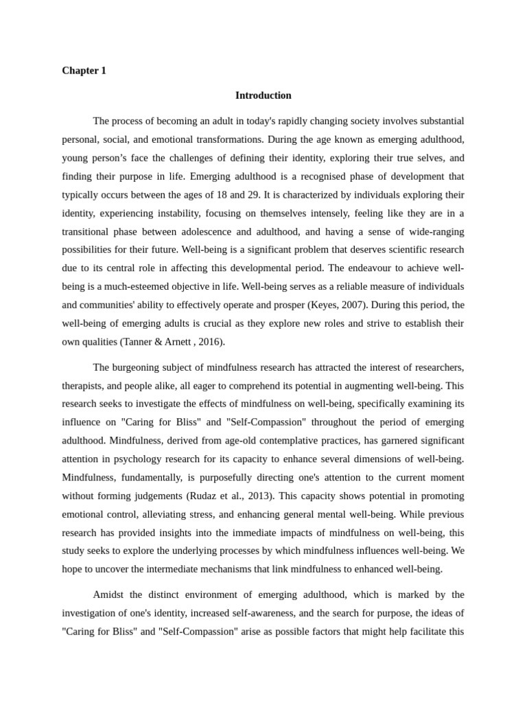 Rija Final Thesis Docx | PDF | Mindfulness | Well Being