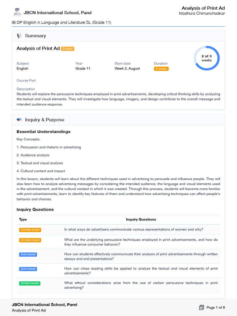 Analysis of Print Ad | PDF | Advertising | Learning