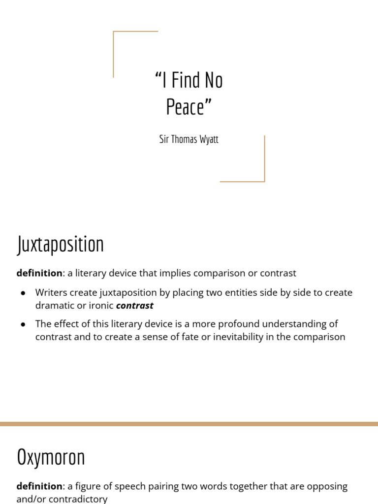 Notes_ “I Find No Peace”, Sir Thomas Wyatt | PDF | William Shakespeare