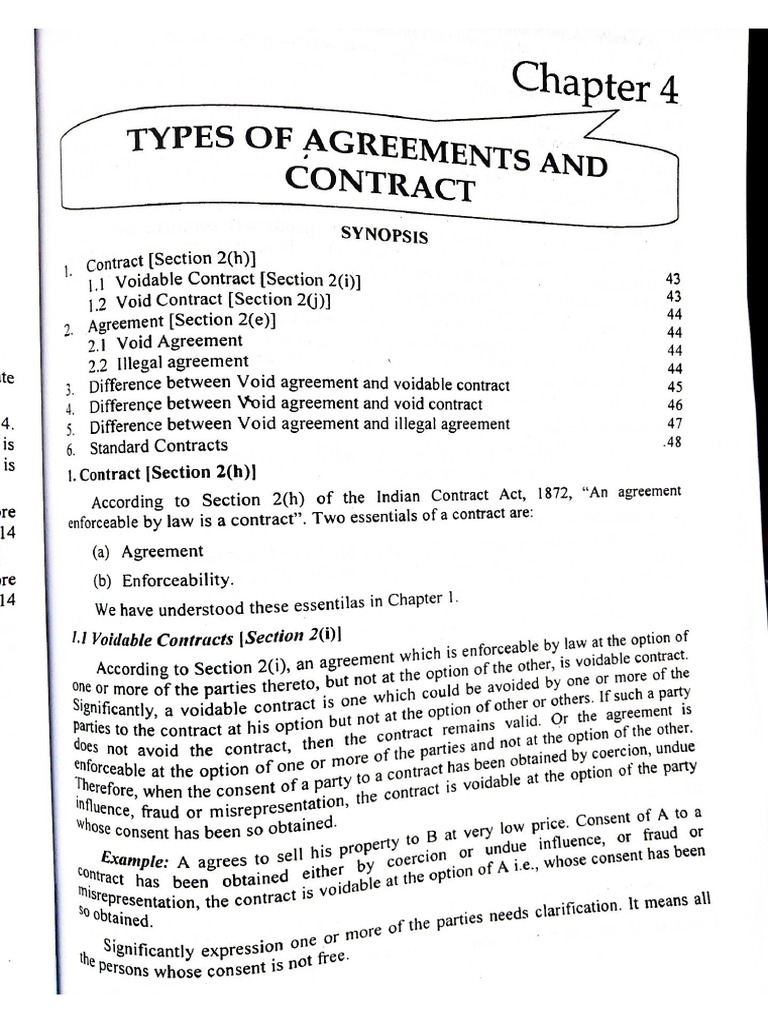 Types of Agreement and Contract | PDF