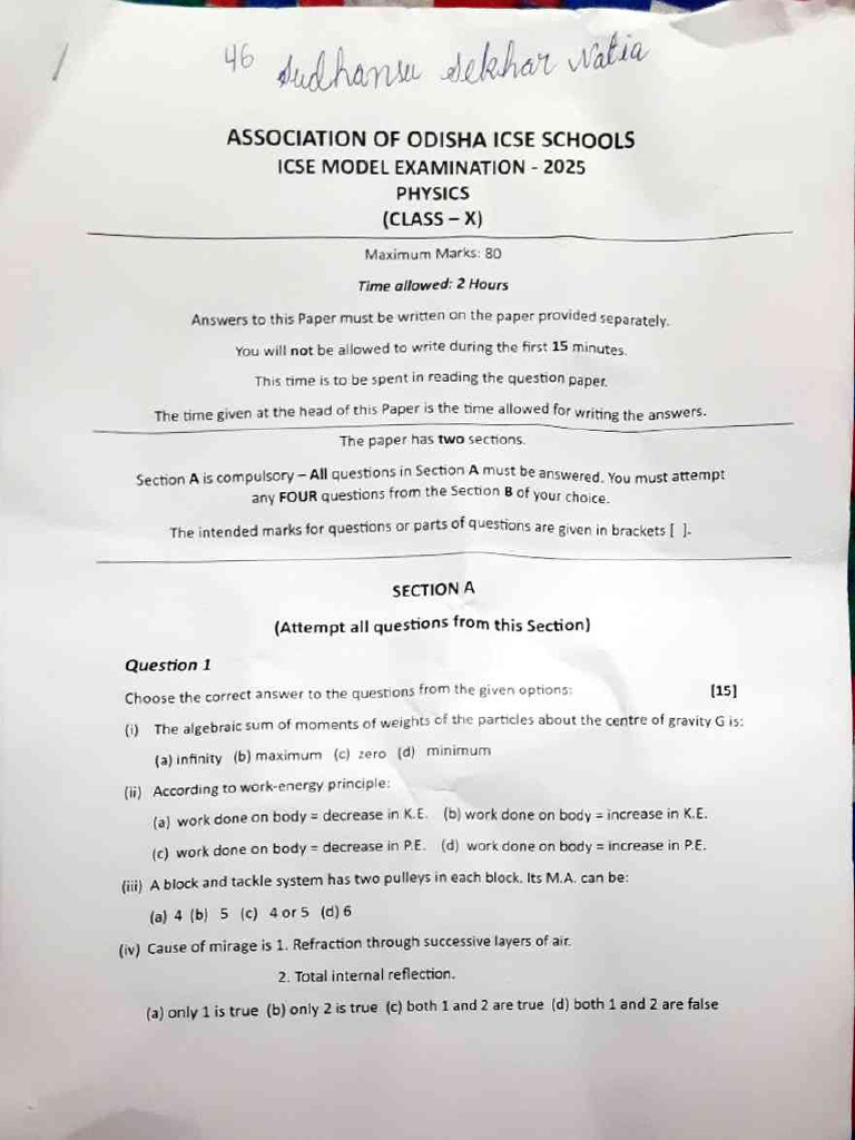 Emailing Physics Preboard Paper 2 | PDF | Inductor | Transformer