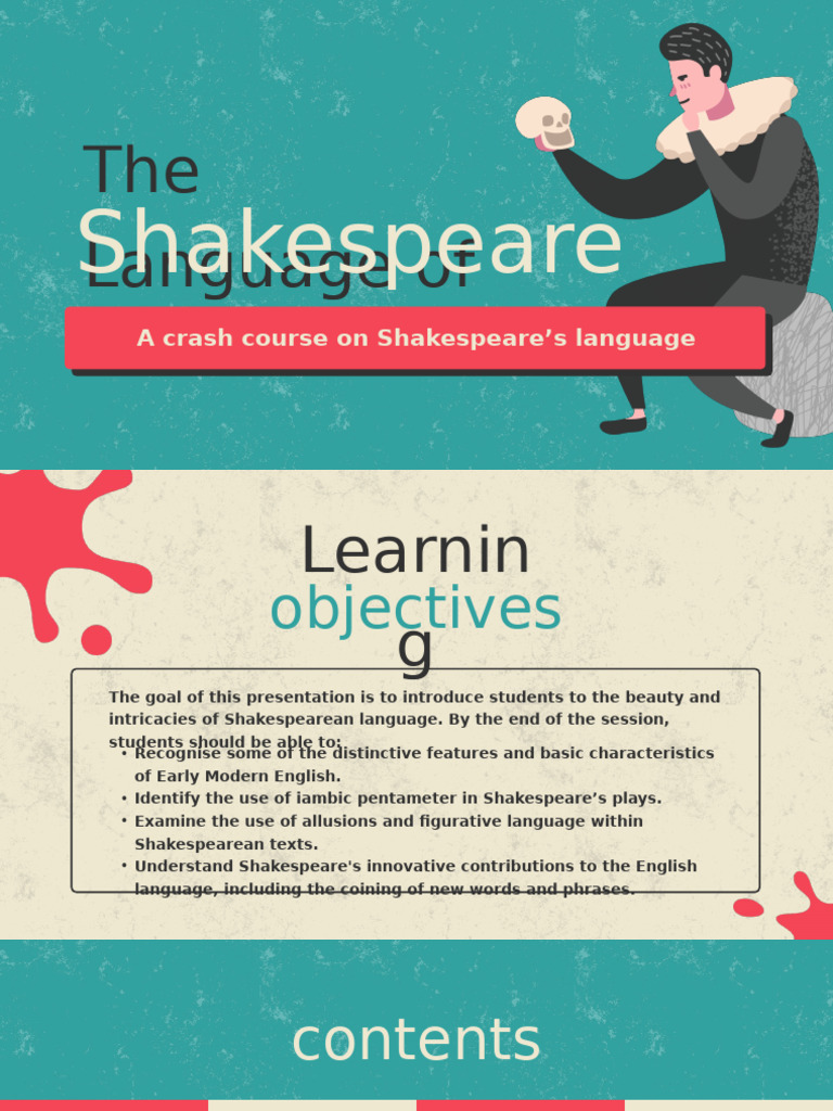 Understanding Shakespearean Language | PDF | Metre (Poetry) | Thou