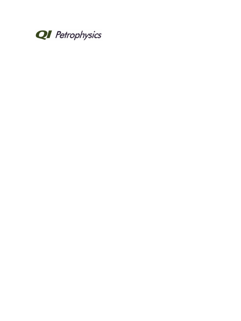 2011 Seismic Petrophysics Whitepaper Qip | PDF | Applied And Interdisciplinary Physics