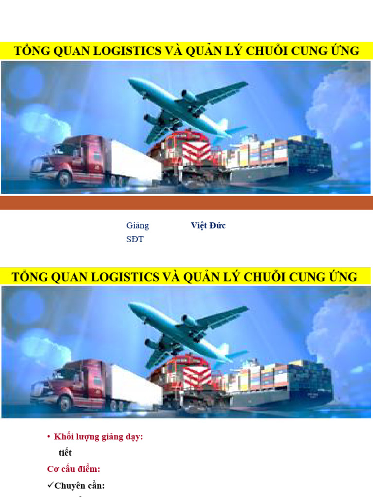 Chuong 1 T NG Quan Ve Logistics Va QL SCM | PDF