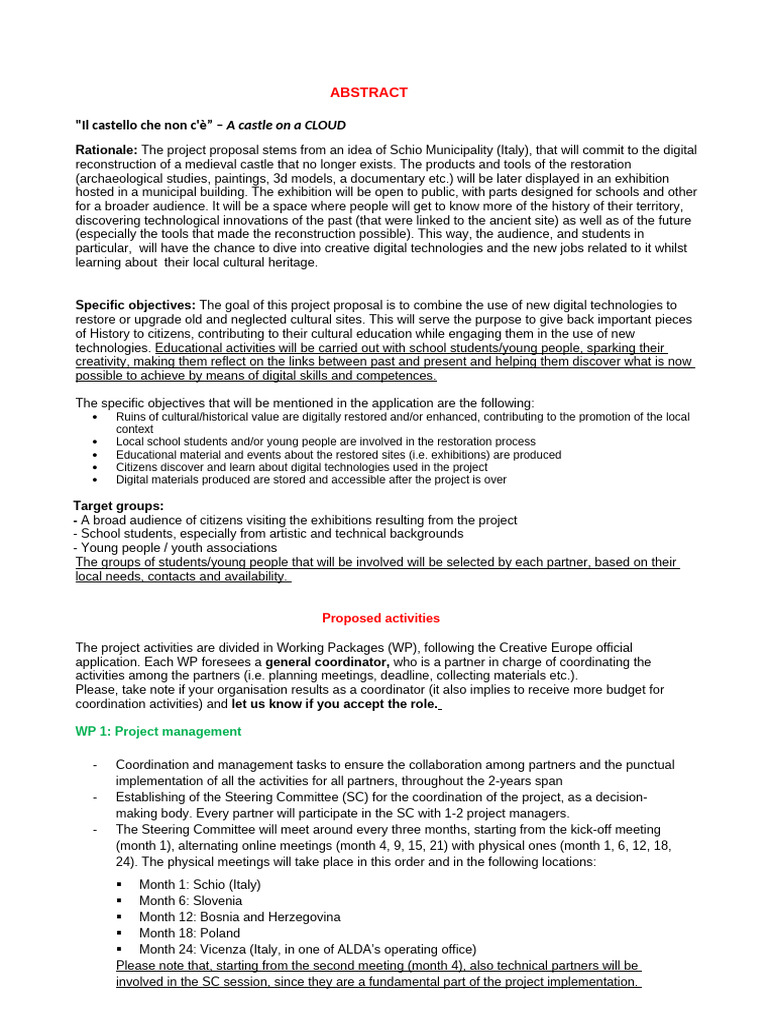 Abstract - A Castle On A CLOUD | PDF | Creativity | Castle