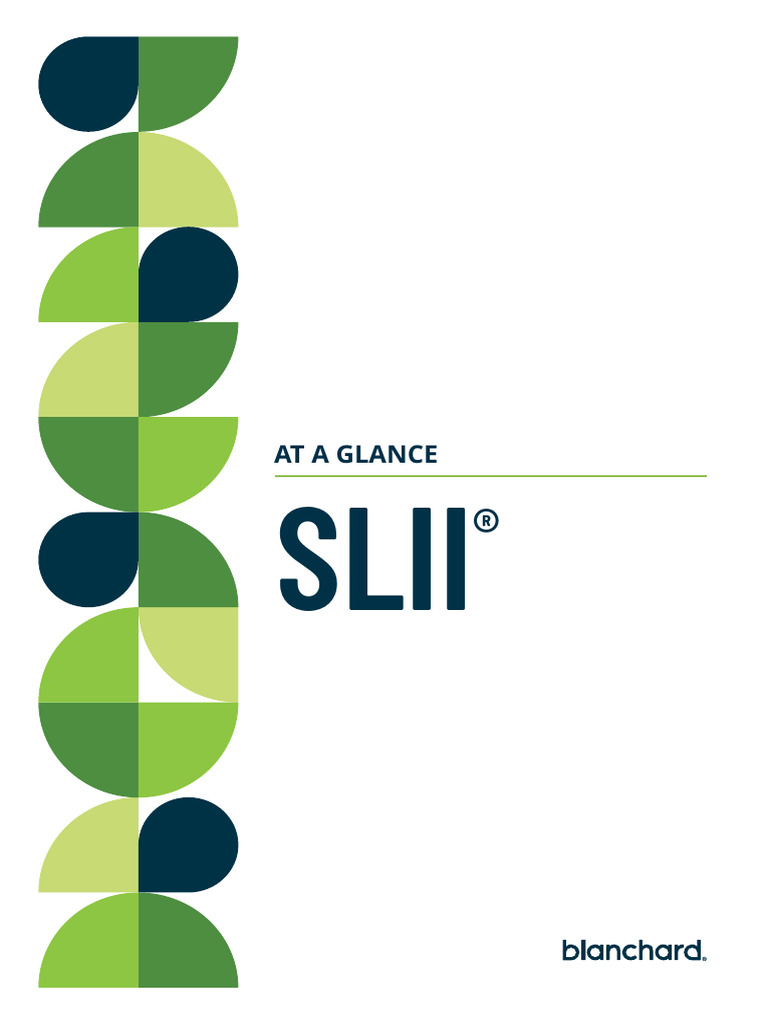 SLII at A Glance Booklet | PDF | Behavior Modification | Psychology