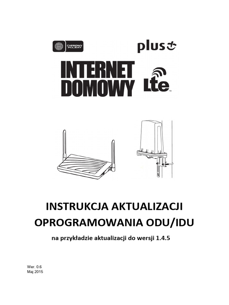 Aktualizacja Oprogramowania Urzadzenia IDU ODU 052015 | PDF