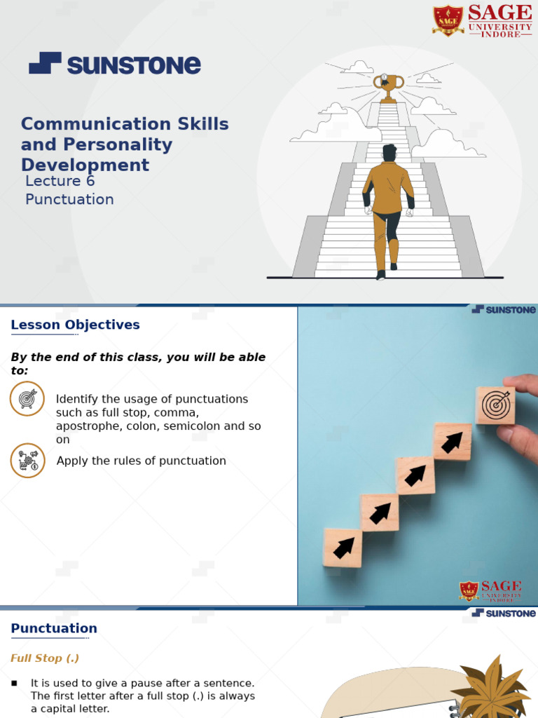 Lecture 6 - Punctuation | PDF | Punctuation | Comma
