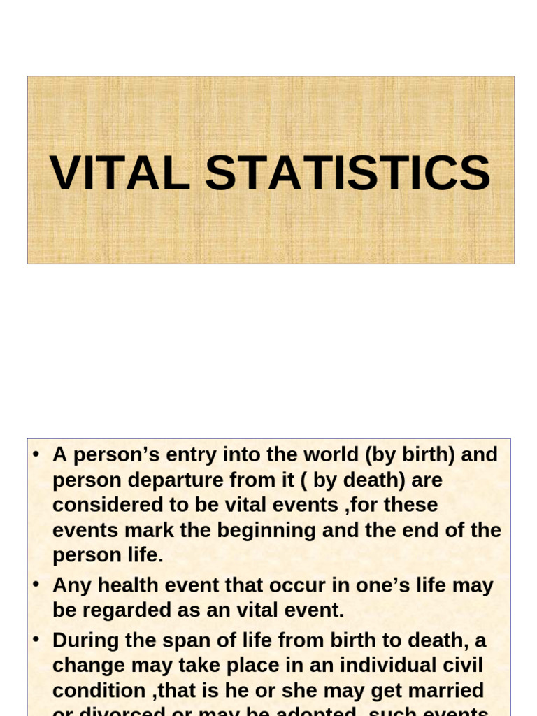 14 & 15. Vital Statistics SSB | PDF | Total Fertility Rate | Census