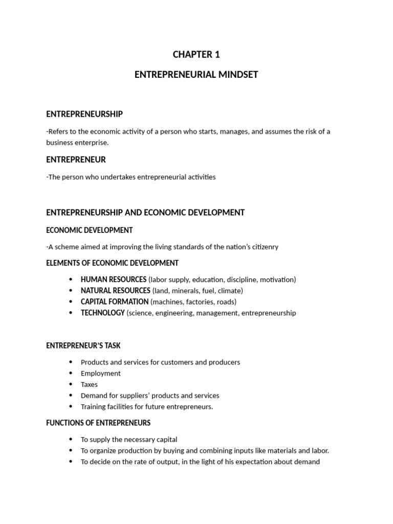 ENTREP PRILEM NOTES | PDF | Entrepreneurship | Behavior