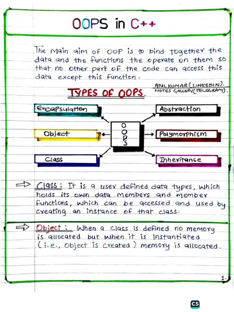 Oop Notes | PDF