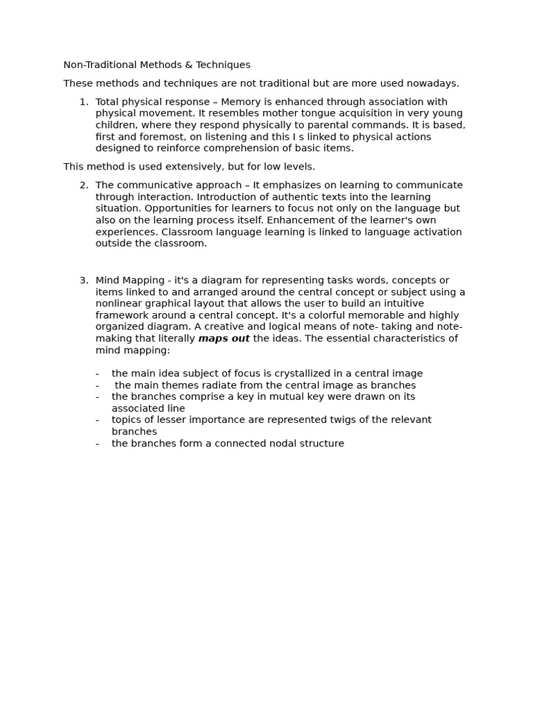 Non-Traditional Methods | PDF