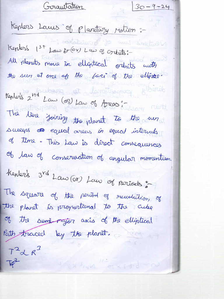 Gravitation Notes | PDF