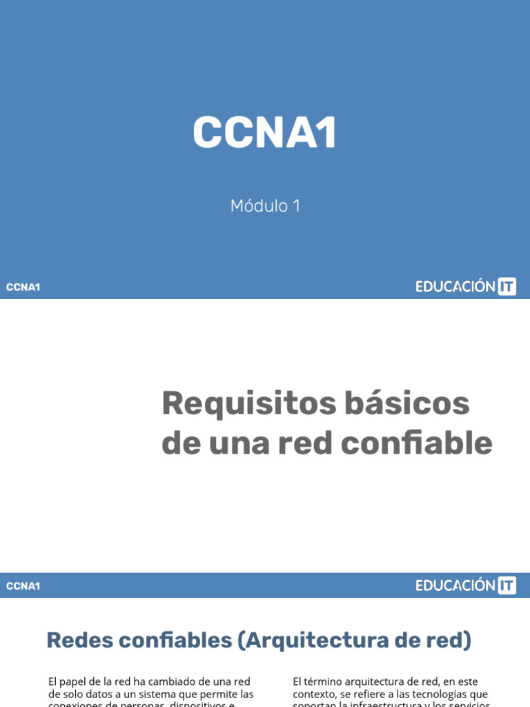 Requisitos Básicos de Una Red Confiable | PDF | Red de computadoras ...