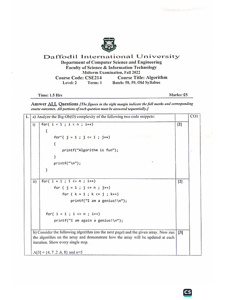13 Mid Algorithm | PDF