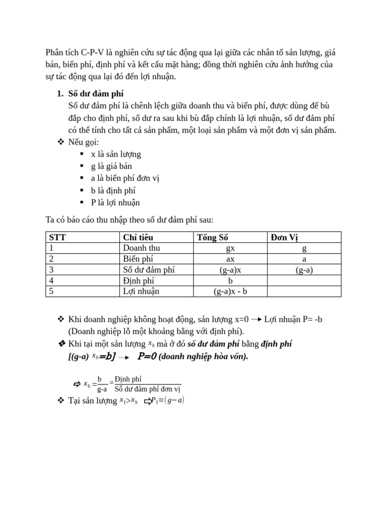 Phân Tích CPV | PDF