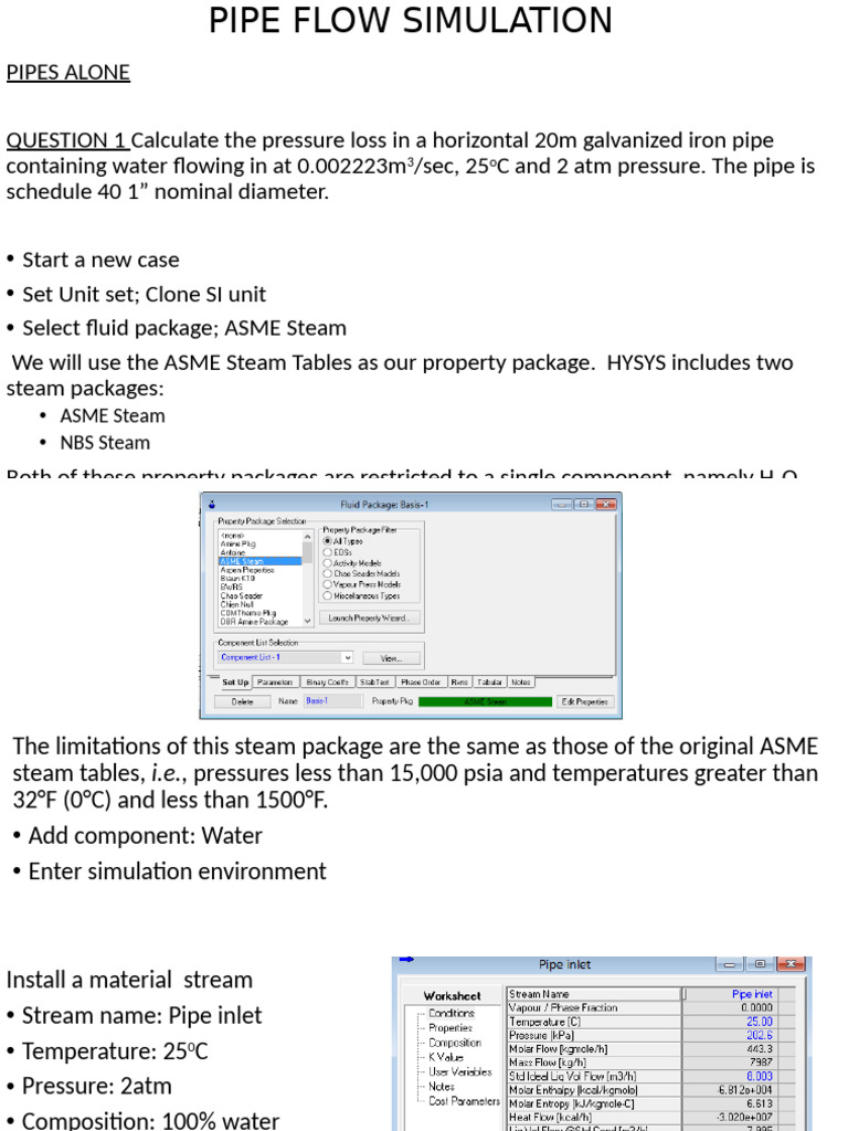 Pipe Flow Simulation | PDF | Pipe (Fluid Conveyance) | Pump