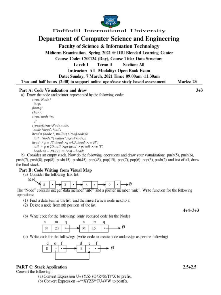 CSE134_Midterm_Spring2021 | PDF | C++ | Software Engineering